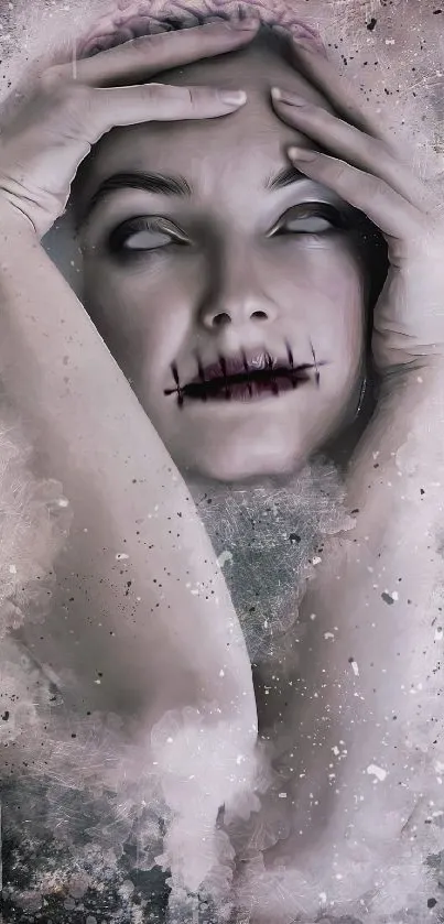 Surreal Distorted Face Art - free download