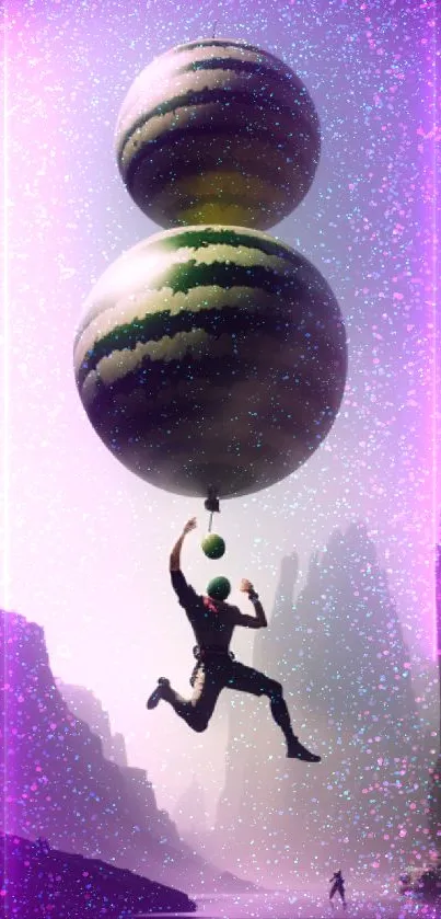 Surreal Floating Climber Wallpaper - free download