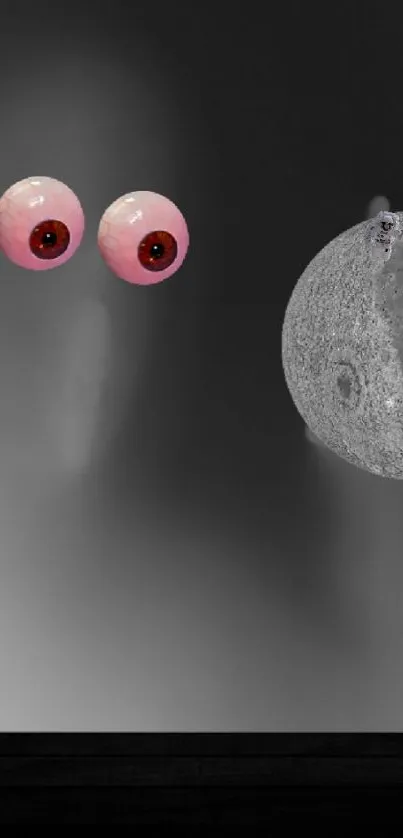 Surreal Moon and Eyes Wallpaper - free download
