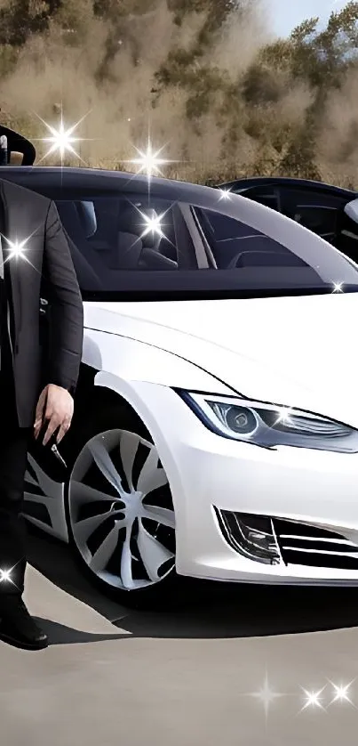 Tesla Car Collection Wallpaper - free download