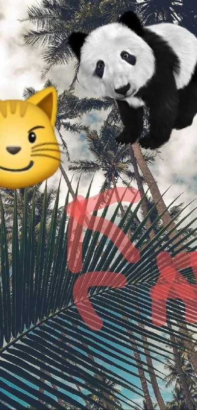 Tropical Animals Emoji Art - free download