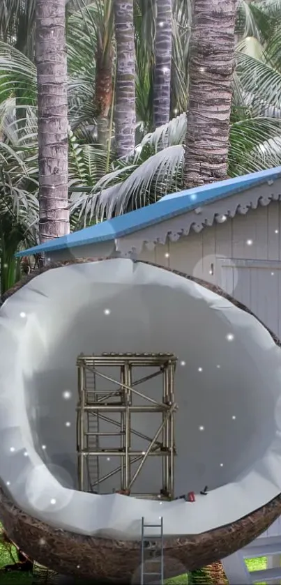 Tropical Coconut House Design - free download