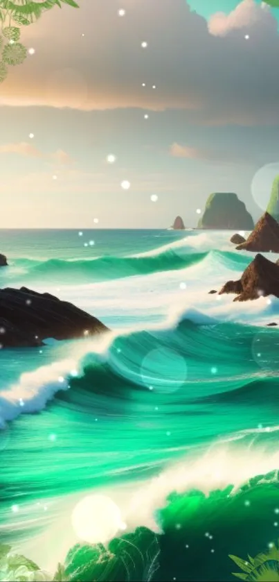 Tropical Ocean Dreamscape Wallpaper - free download