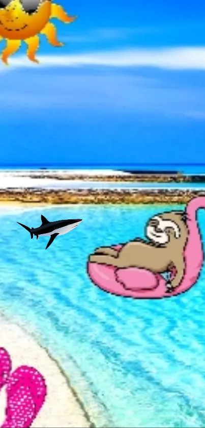 Tropical Sloth Beach Vibes - free download