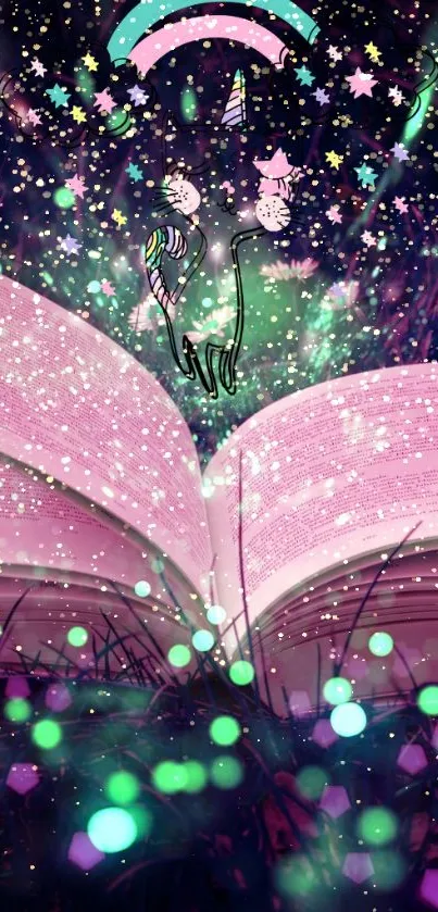 Unicorn Fantasy Book Wallpaper - free download