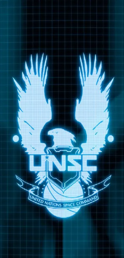 UNSC Logo on Grid Background - free download