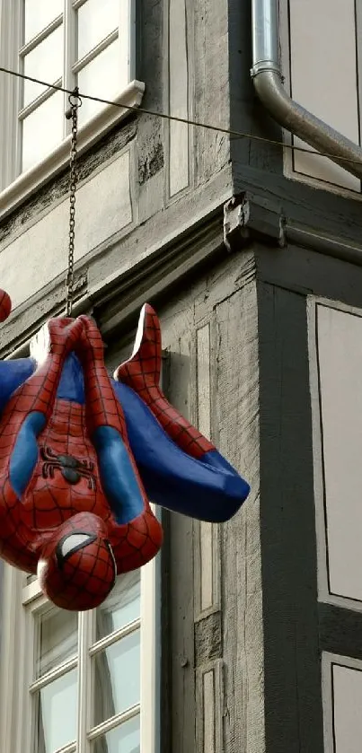 Urban Hero Hanging Upside Down - free download