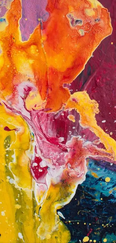 Vibrant Abstract Art Wallpaper - free download