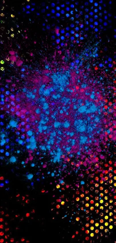 Vibrant Abstract Dot Wallpaper - free download