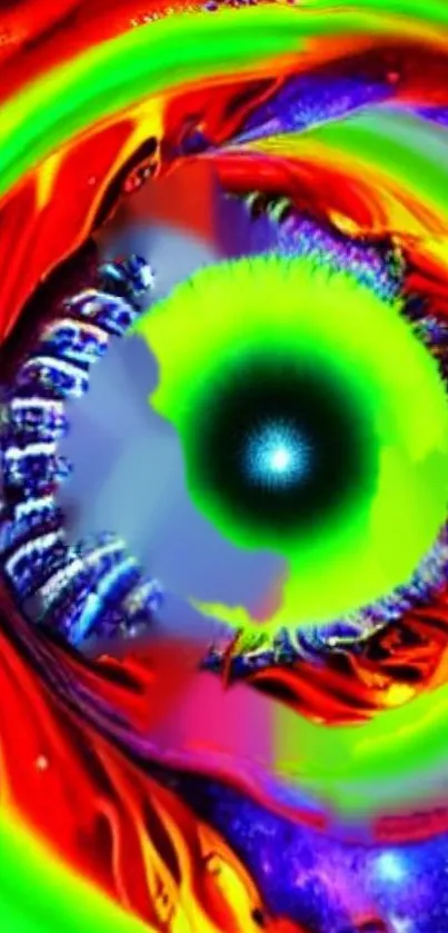 Vibrant Abstract Eye Design - free download