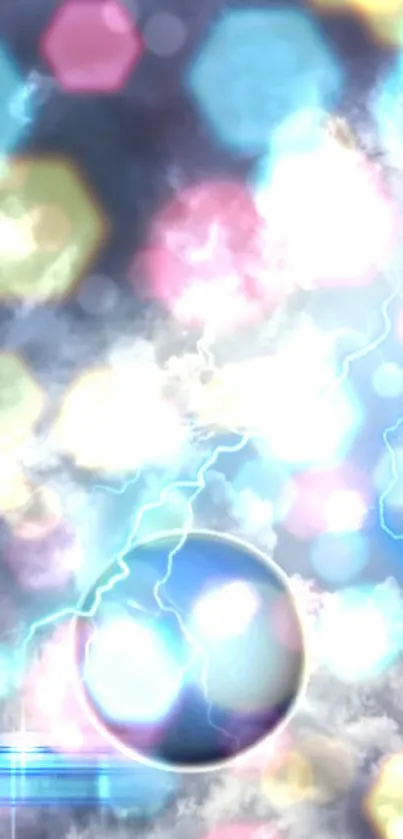 Vibrant Abstract Lightning Wallpaper - free download