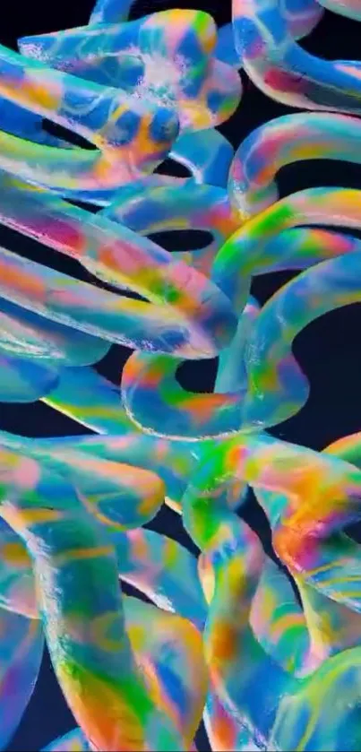 Vibrant Abstract Mobile Art - free download