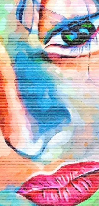 Vibrant Abstract Portrait Art - free download