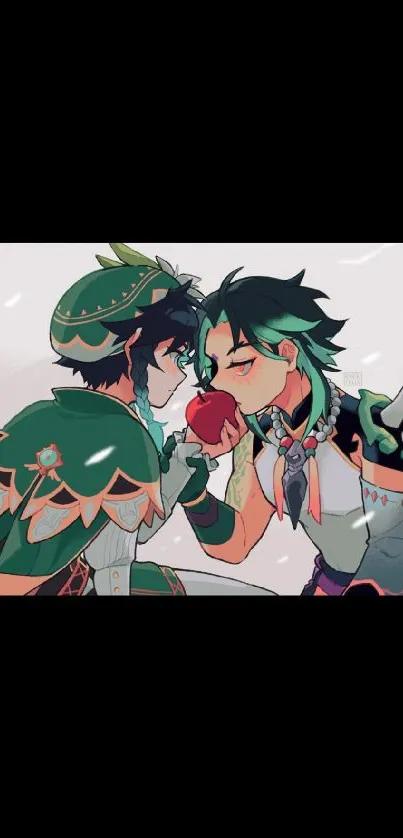 Vibrant Anime Duo Artwork - free download