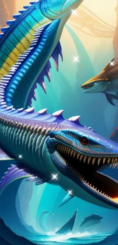 Vibrant Aquatic Creature Art - free download
