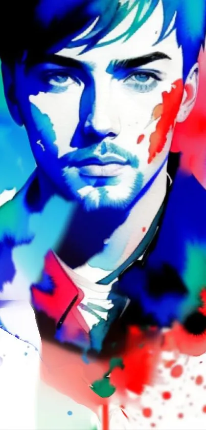 Vibrant Artistic Portrait Wallpaper - free download