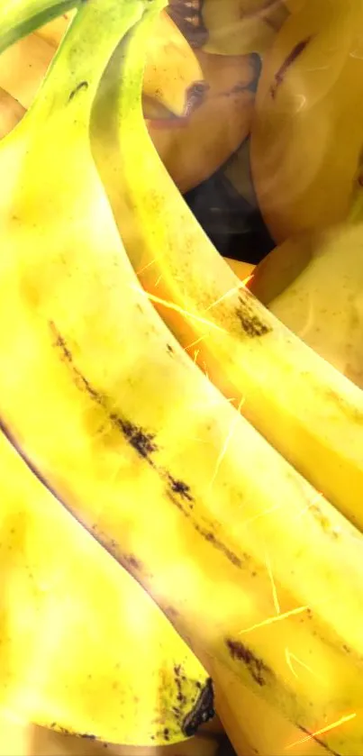 Vibrant Banana Close-Up Wallpaper - free download