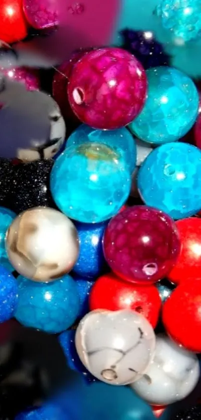 Vibrant Beads Abstract Art - free download