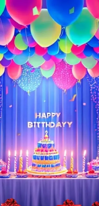 Vibrant Birthday Celebration Wallpaper - free download