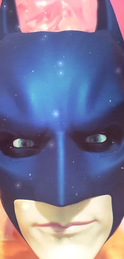 Vibrant Blue Batman Wallpaper - free download