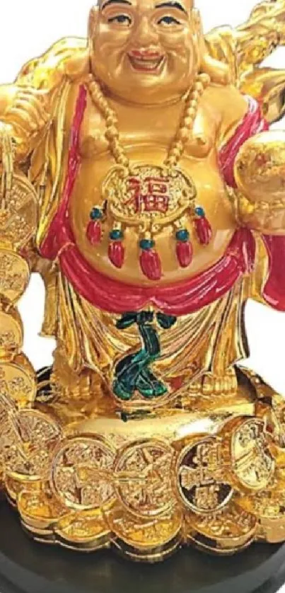 Vibrant Buddha Prosperity Statue - free download