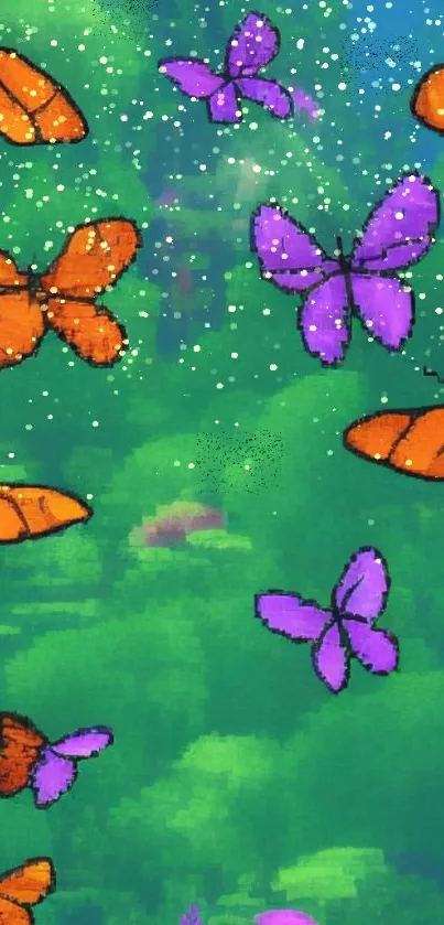 Vibrant Butterfly Heaven Wallpaper - free download
