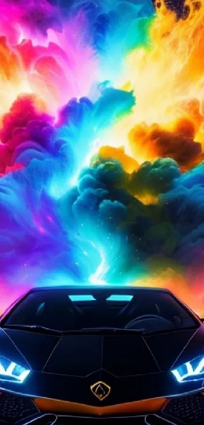 Vibrant Car Art Wallpaper - free download