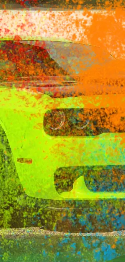 Vibrant Car Art Wallpaper - free download