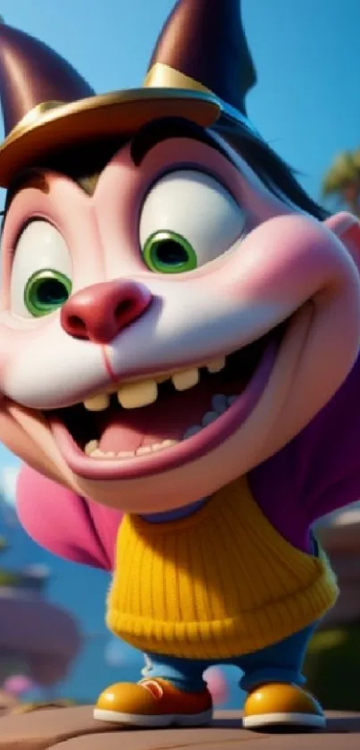 Vibrant Cartoon Character Wallpaper - free download