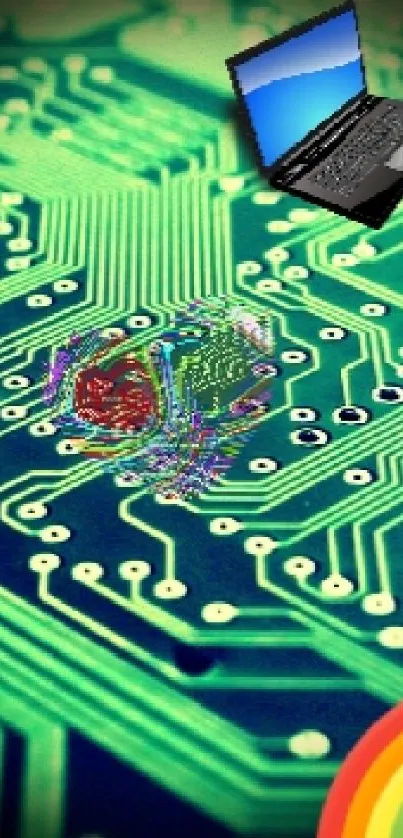 Vibrant Circuit Board Design - free download