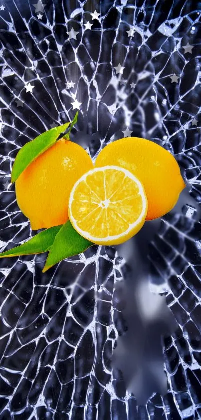 Vibrant Citrus Heart Wallpaper - free download