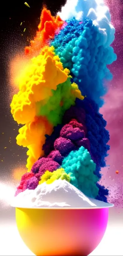 Vibrant Color Explosion Art - free download