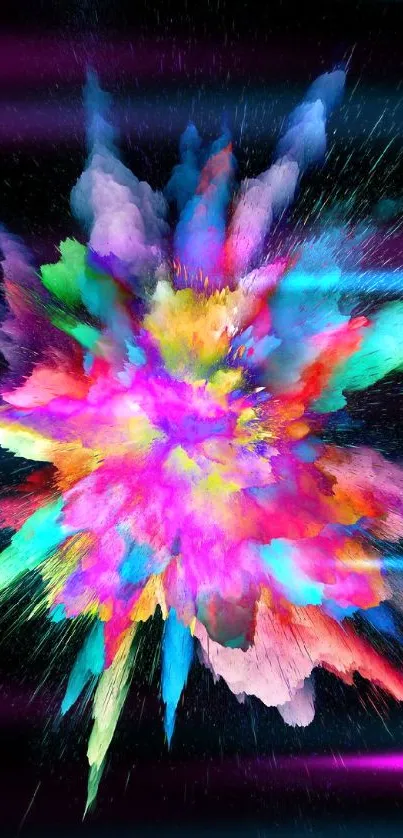 Vibrant Color Explosion Wallpaper - free download