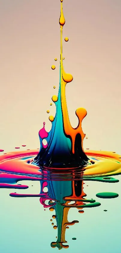 Vibrant Color Splash Wallpaper - free download