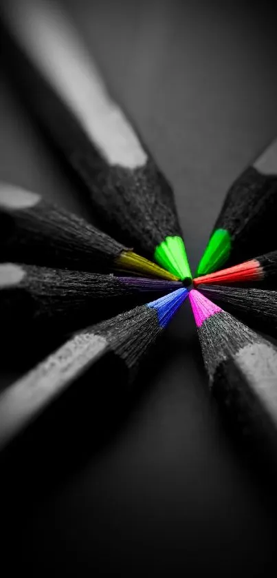 Vibrant Colored Pencils Art - free download