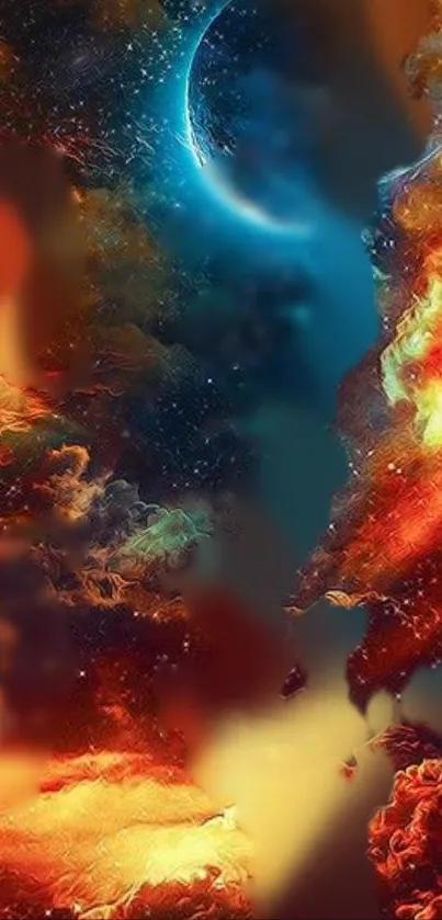 Vibrant Cosmic Space Art - free download