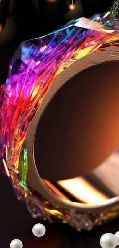 Vibrant Crystal Art Wallpaper - free download