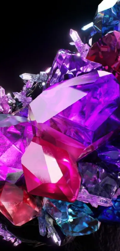 Vibrant Crystal Fantasy Wallpaper - free download