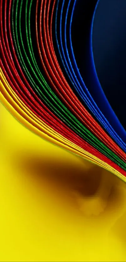 Vibrant Curved Lines Wallpaper - free download