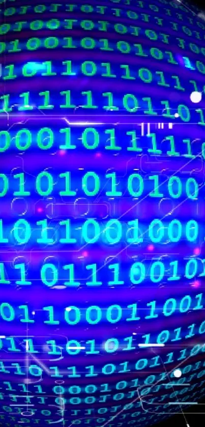 Vibrant Digital Binary Sphere - free download