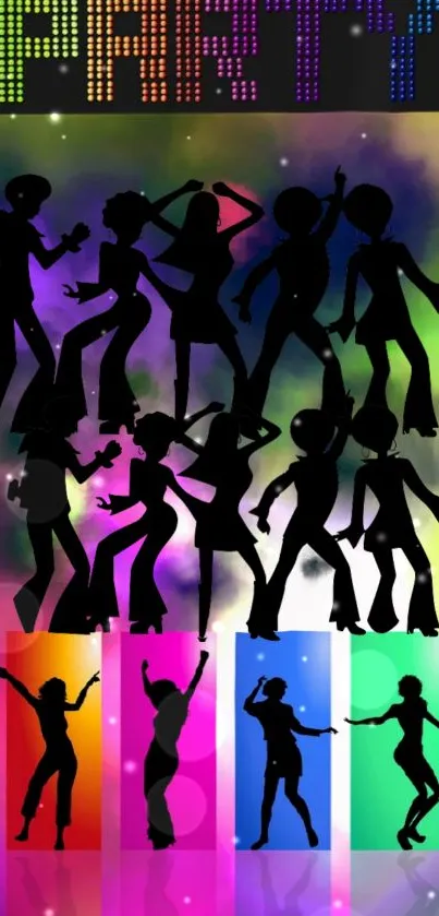 Vibrant Disco Party Wallpaper - free download