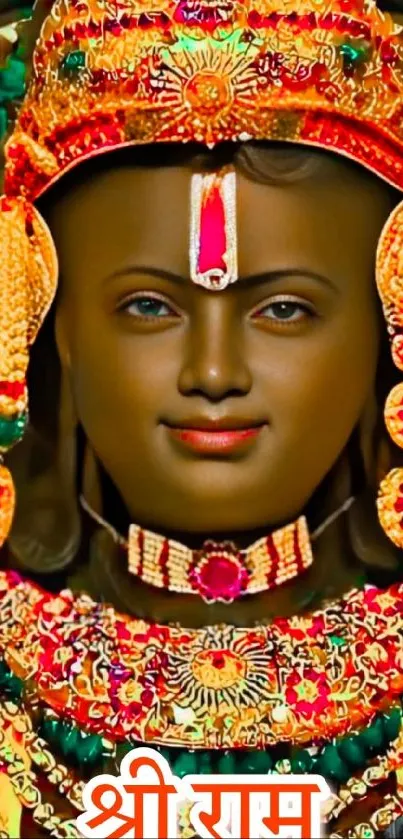 Vibrant Divine Deity Art Wallpaper - free download