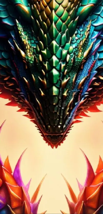 Vibrant Dragon Scales Wallpaper - free download