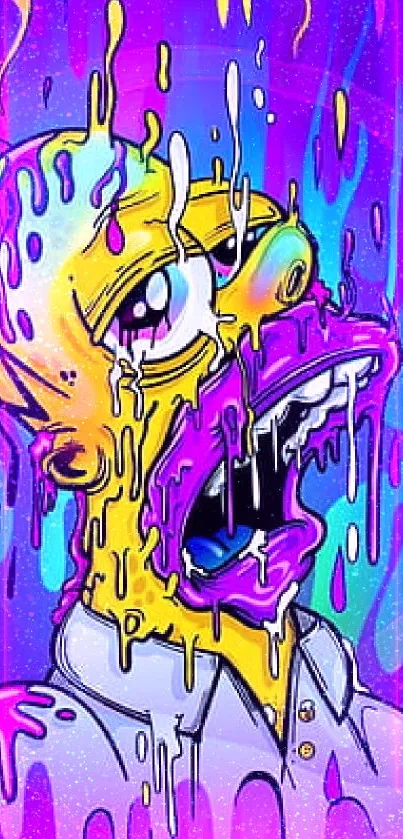 Vibrant Dripping Art Wallpaper - free download