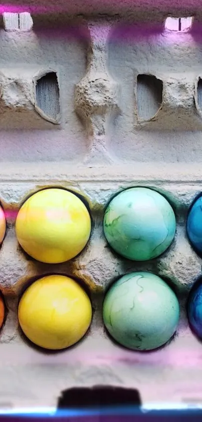 Vibrant Easter Egg Array - free download