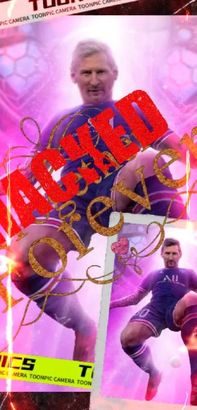 Vibrant Football Star Art - free download
