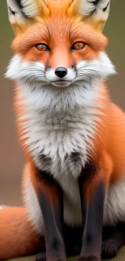 Vibrant Fox Mobile Wallpaper - free download