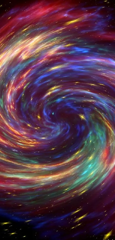 Vibrant Galaxy Swirl Wallpaper - free download