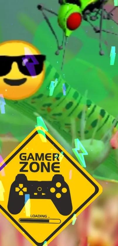 Vibrant Gamer Zone Wallpaper - free download