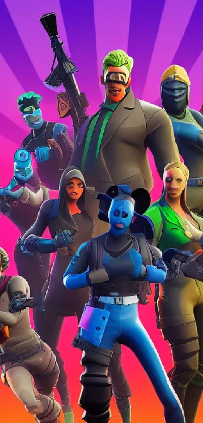 Vibrant Gaming Characters Wallpaper - free download